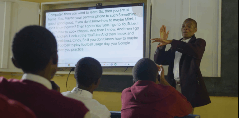 AI Captions Transform Learning at Kambui Primary School for the Deaf ...